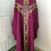 1900s Purple Clergy Vestment Dress Priest Cope Robe Chasuble W - Etsy