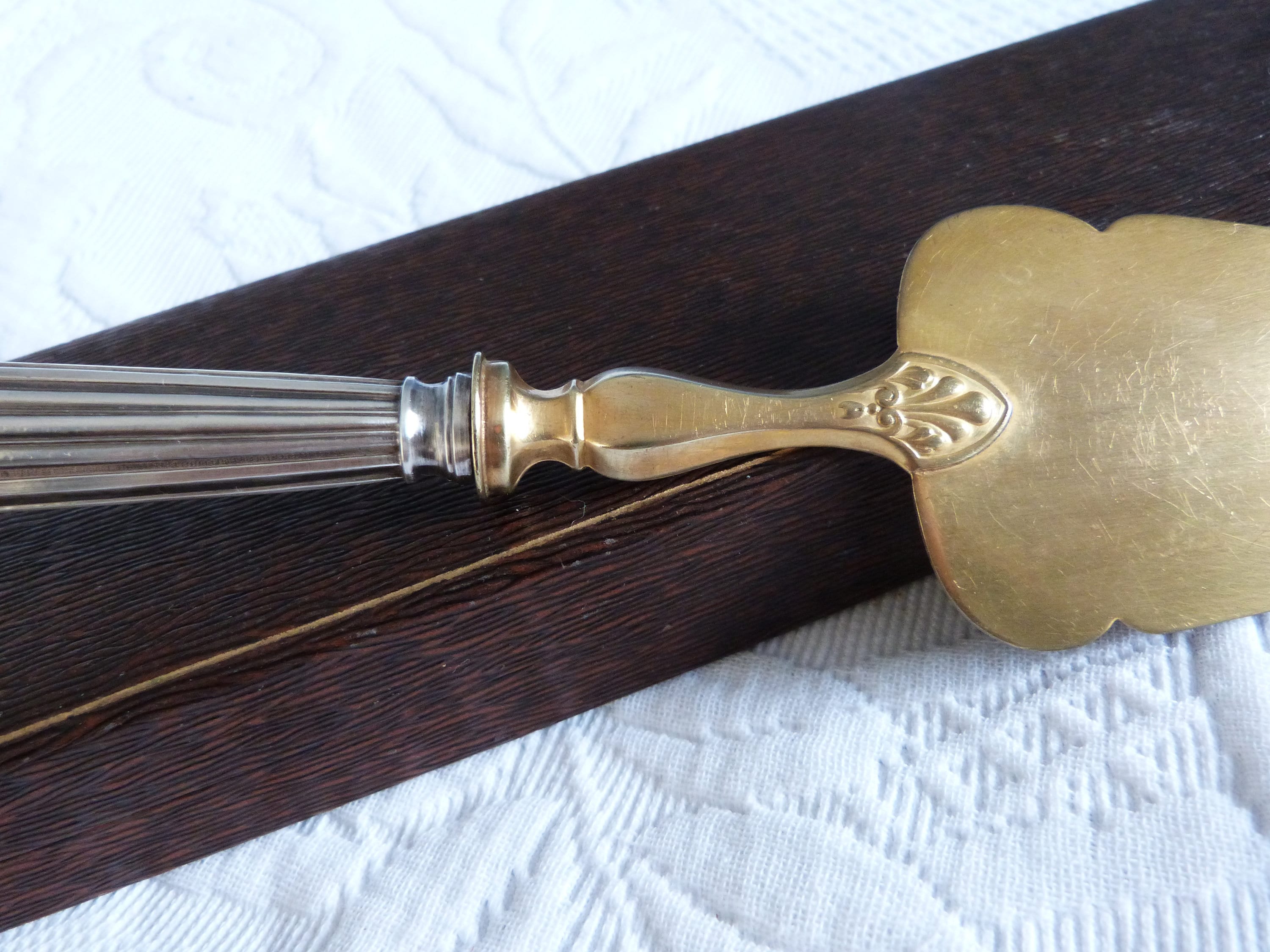 Antique French Silver Vermeil Artdeco Cake Server Art Deco Pie Server ...