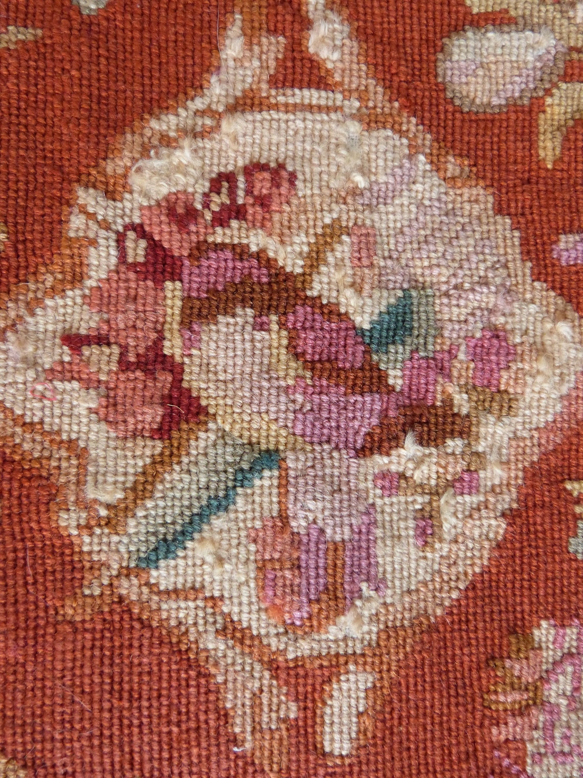 Antique French 1900s Handmade Needlepoint Needlecraft - Etsy