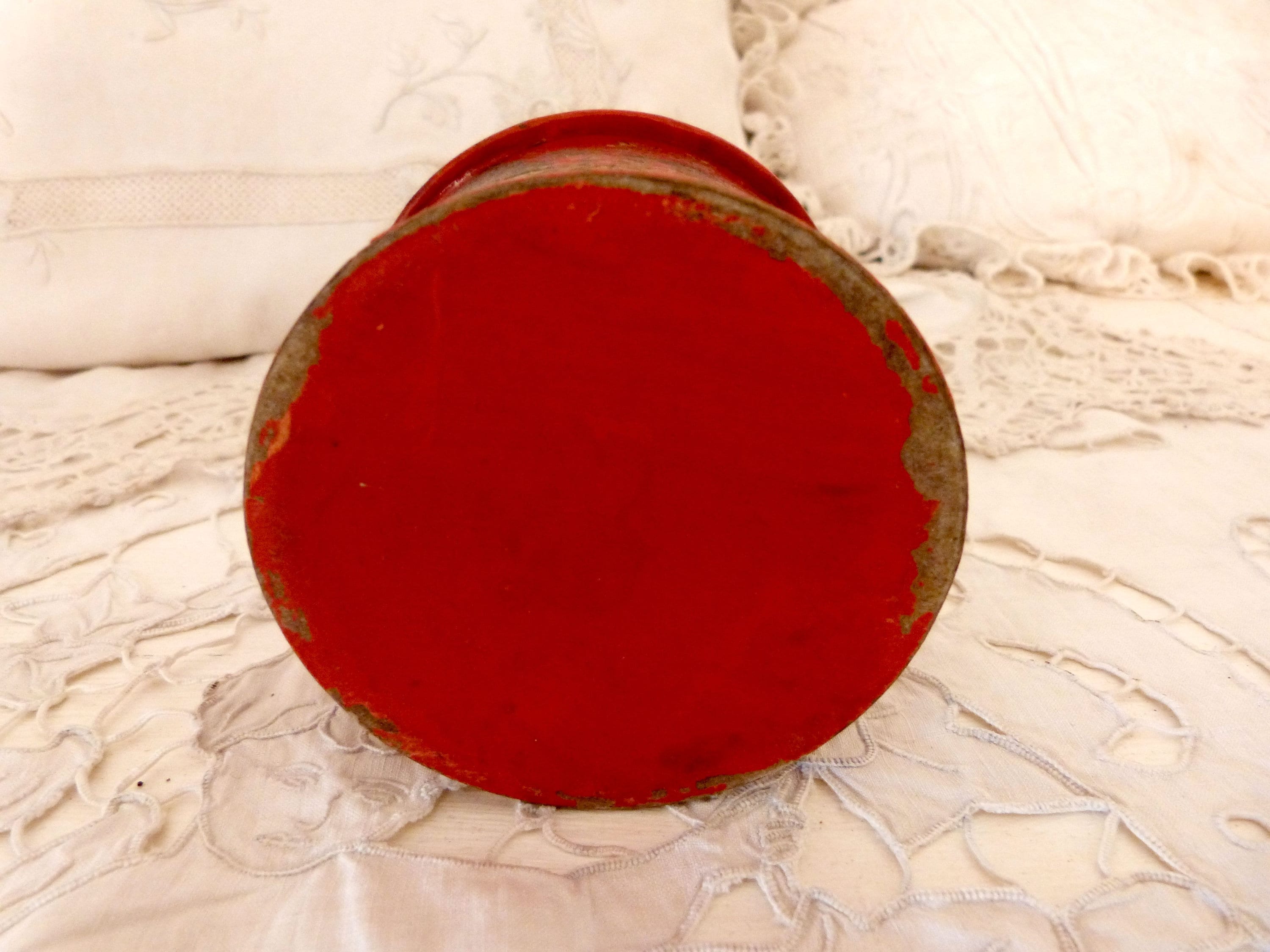 Antique French Paper Mache Powder Box Lacquered Papermache Box W ...