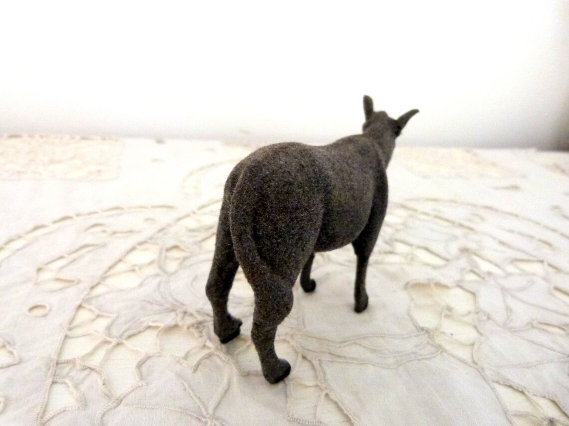 LARGE 1900s Flocked Donkey Animal Christmas Nativity Creche - Etsy