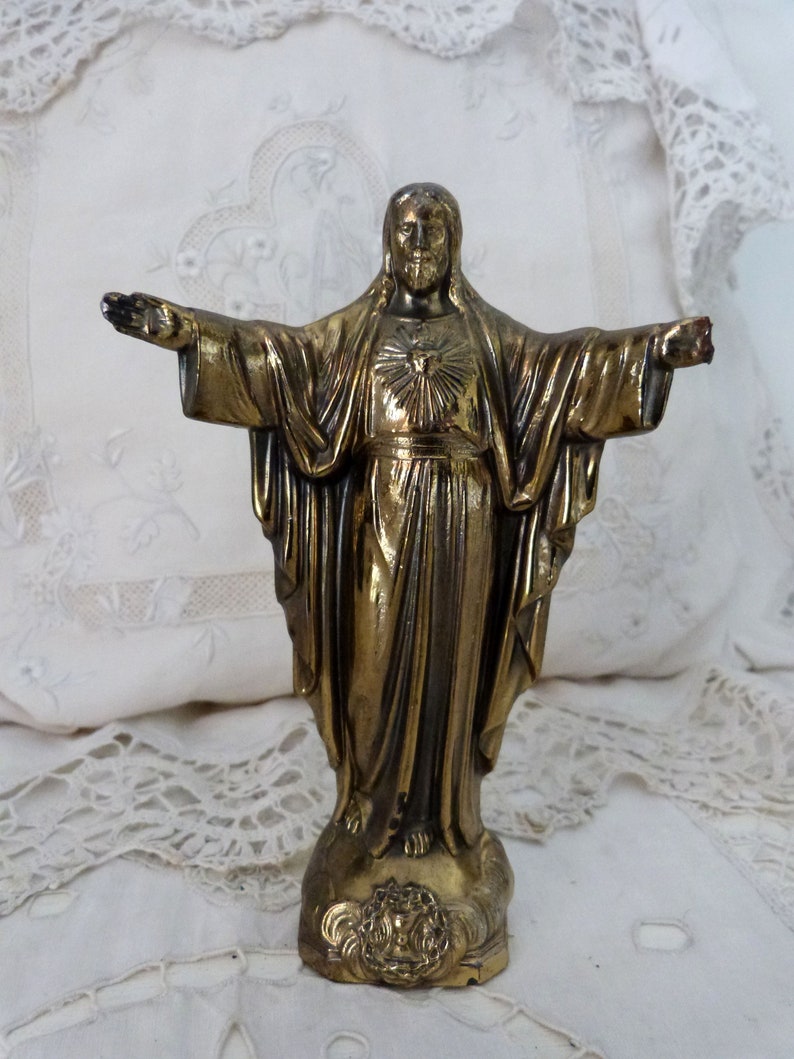 Antique French Religious Statue Jesus Christ the Redeemer - Etsy