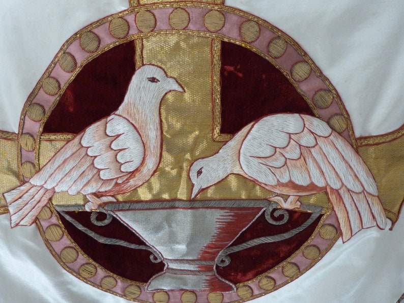 Antique Silk Clergy Vestment Dress Priest Cope Robe W - Etsy