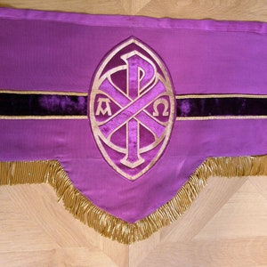 1800s Altar Frontal Antependium Cloth Antique French Religious Church ...