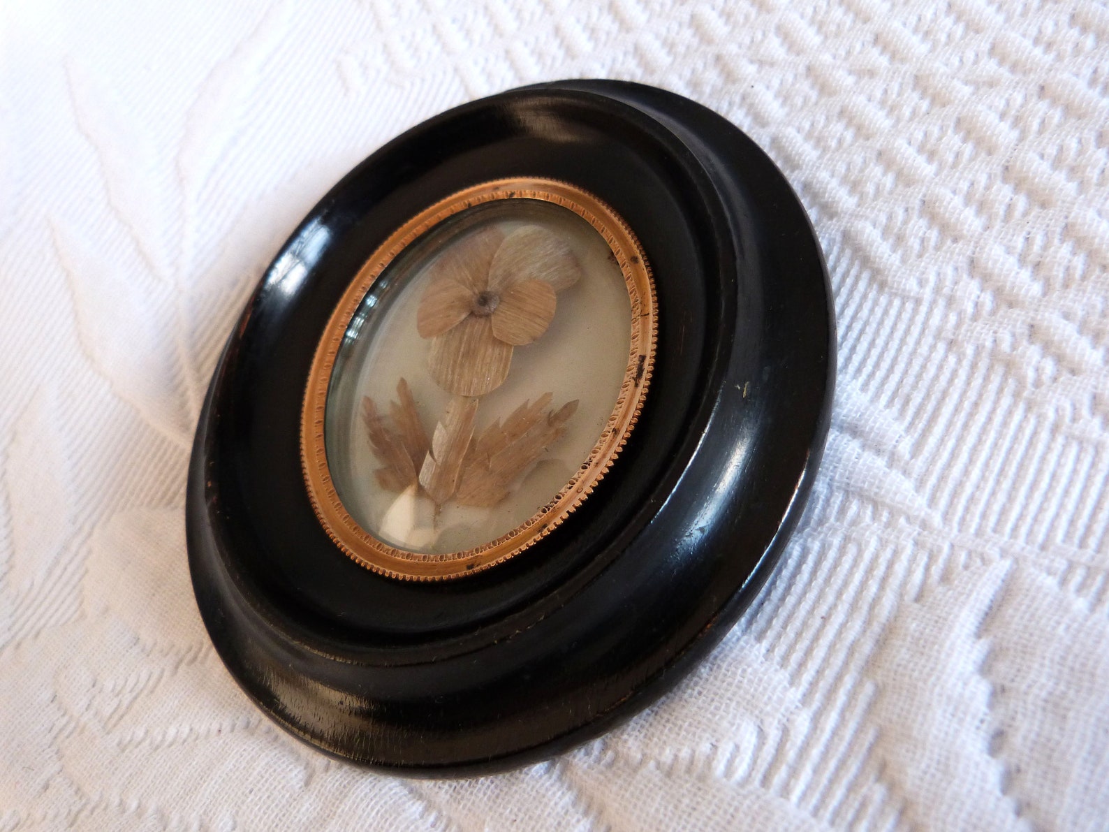 Mourning Hair Art Frame Victorian Hair Memento Mori Antique | Etsy