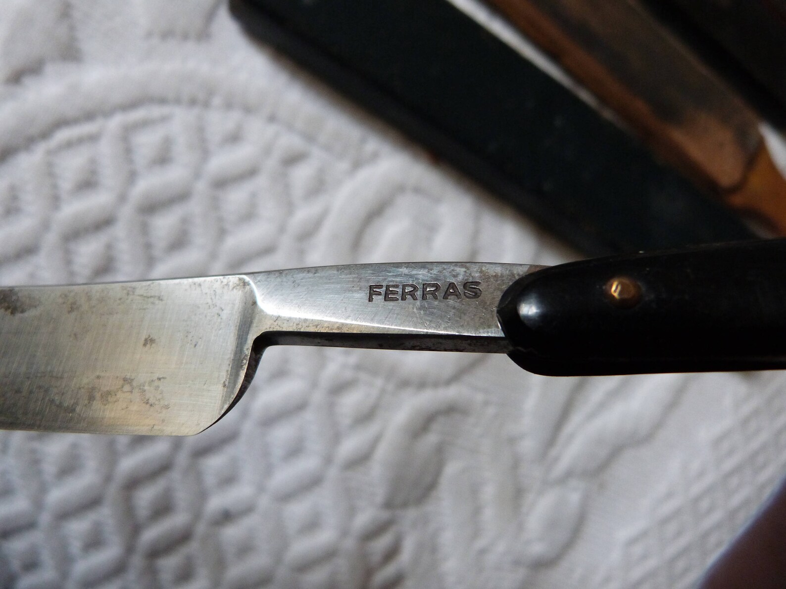 Antique French Razor Blade Knife Strop Case W Sharpening | Etsy