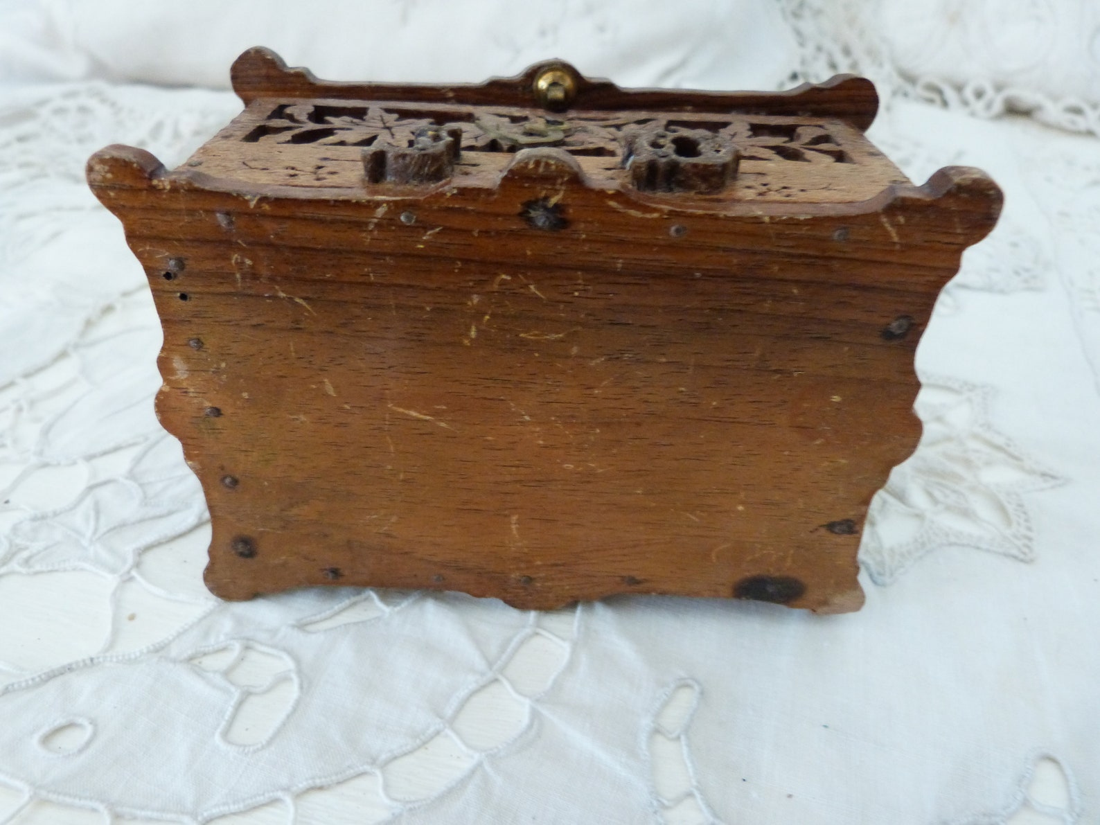 Antique French Wooden Filigree Box Hand Carved Box W Monograms - Etsy