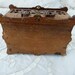 Antique French Wooden Filigree Box Hand Carved Box W Monograms JD ...