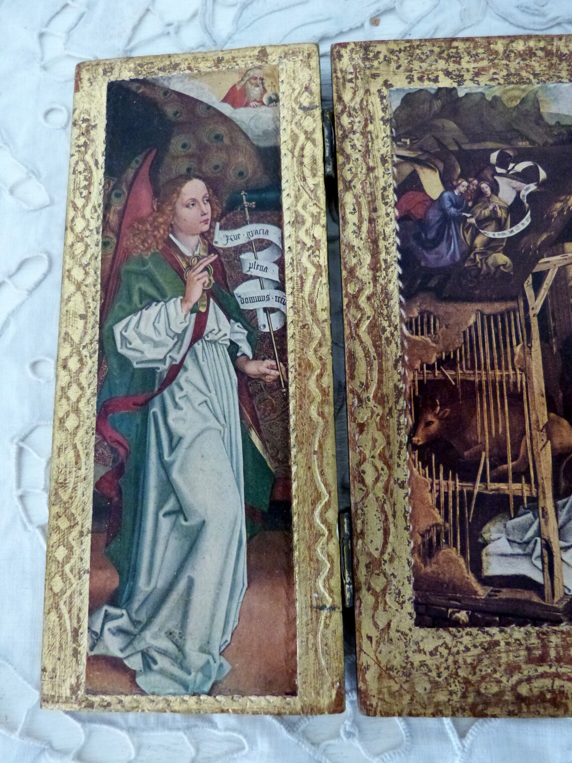 Antique Florentine Italian Triptych Madonna W Child Jesus - Etsy