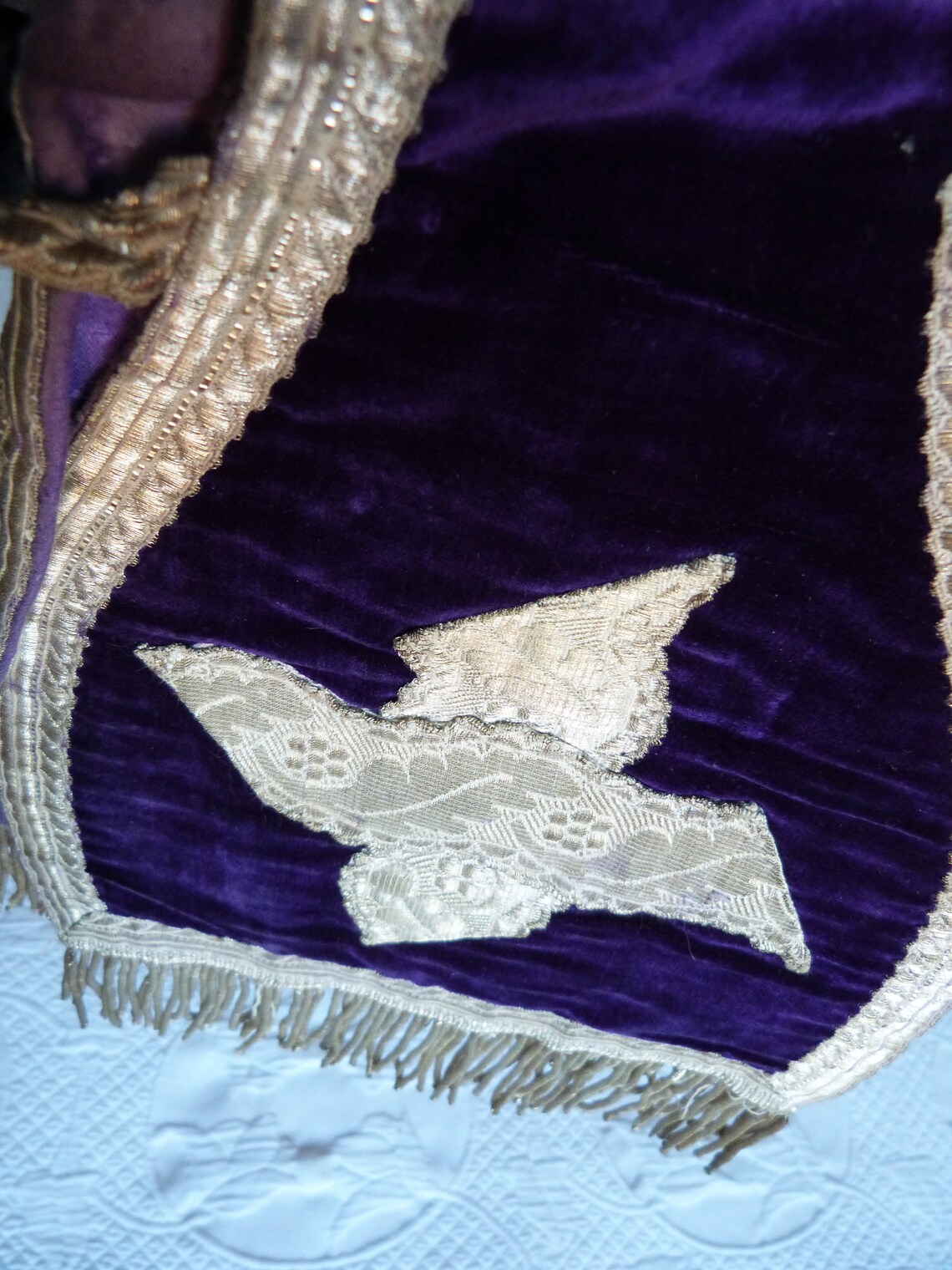 Antique French 1800s Velvet Priest Maniple Clergy Maniple W - Etsy