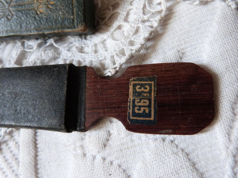 Antique French Razor Blade Knife Strop Case W Sharpening | Etsy