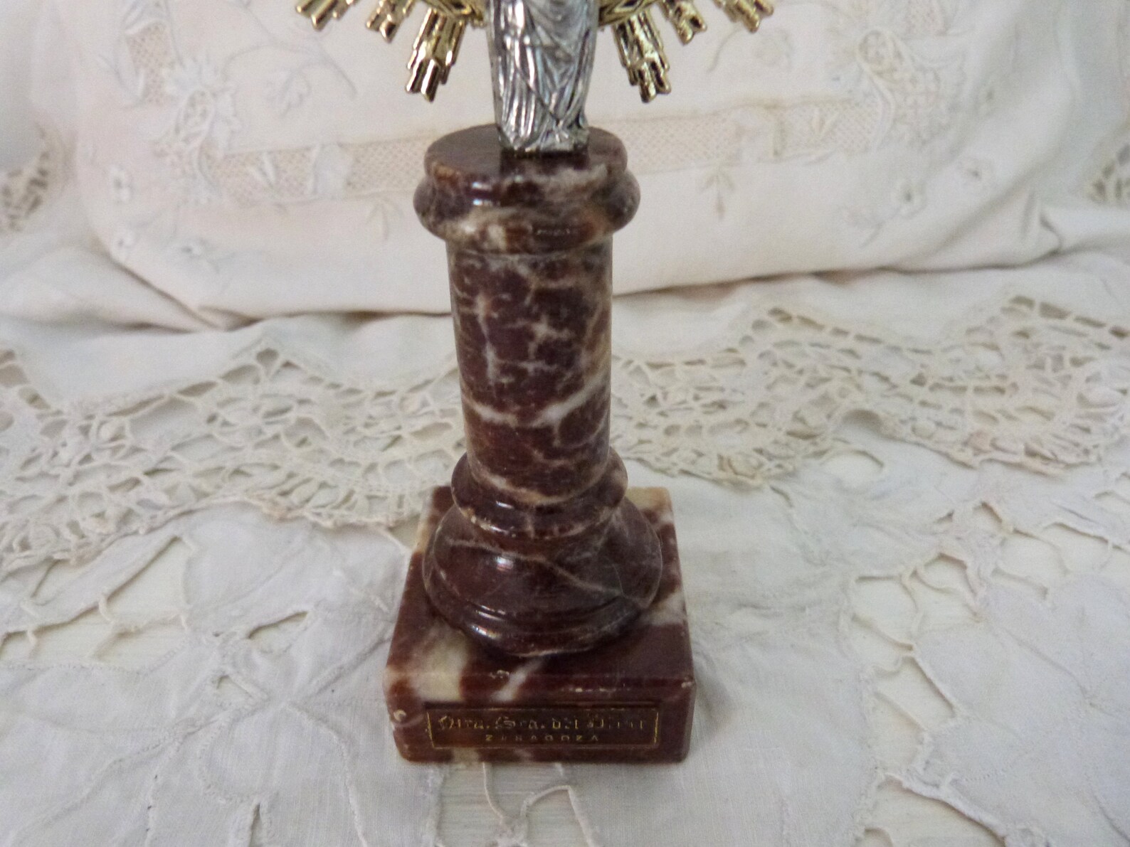 Vintage Religious Icon Our Lady of the Pillar Statue Sculpture - Etsy