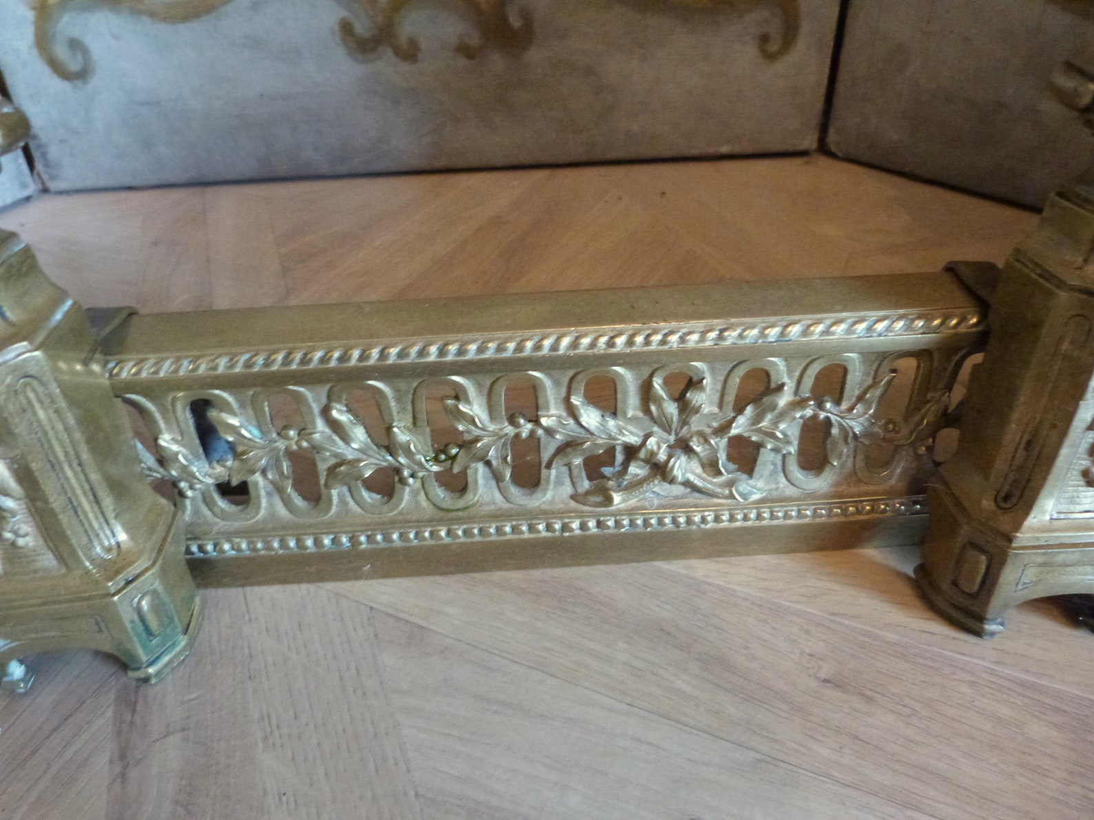 Antique French Signed Bronze Fireplace Fender Guard Bumper - Etsy