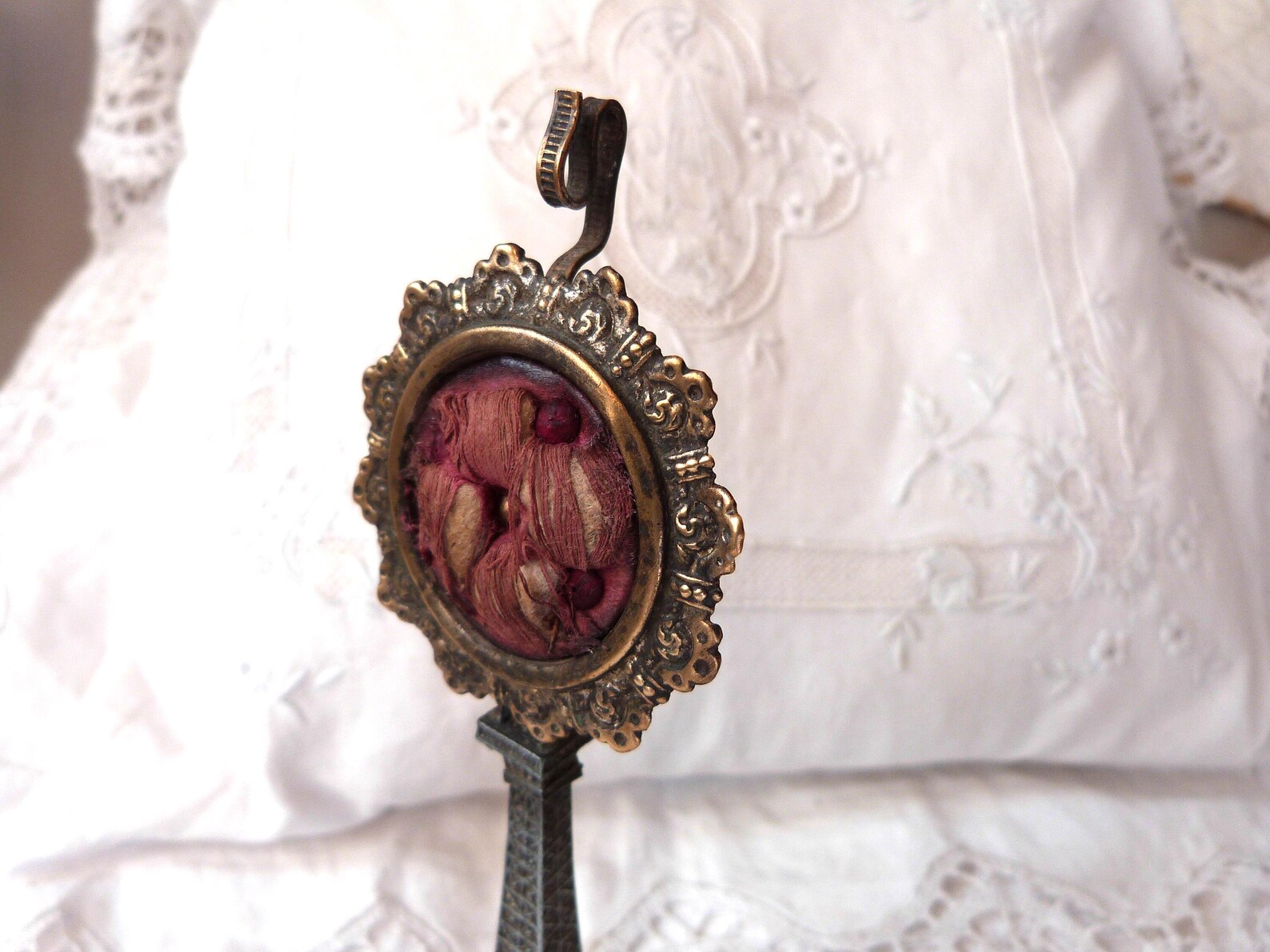 Antique French Pocket Fob Watch Holder Watch Box Case Stand Ormolu W ...