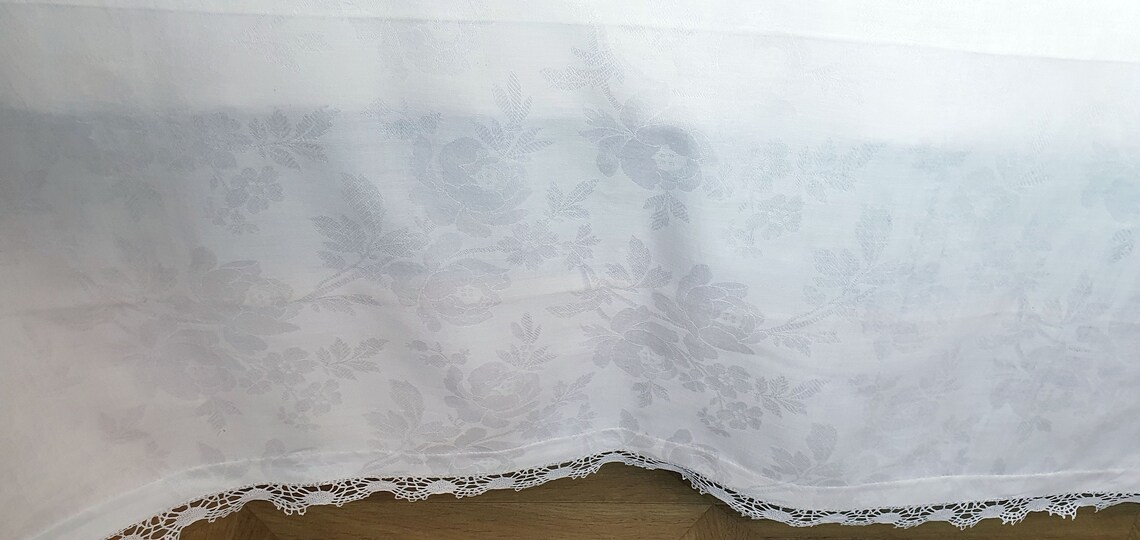 Long Antique French Religious Damask Linen Altar Frontal Cloth - Etsy