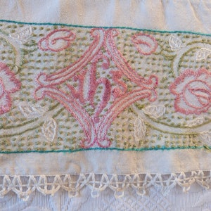 1900s Altar Frontal Antependium Cloth IHS W Roses Embroidery Antique ...