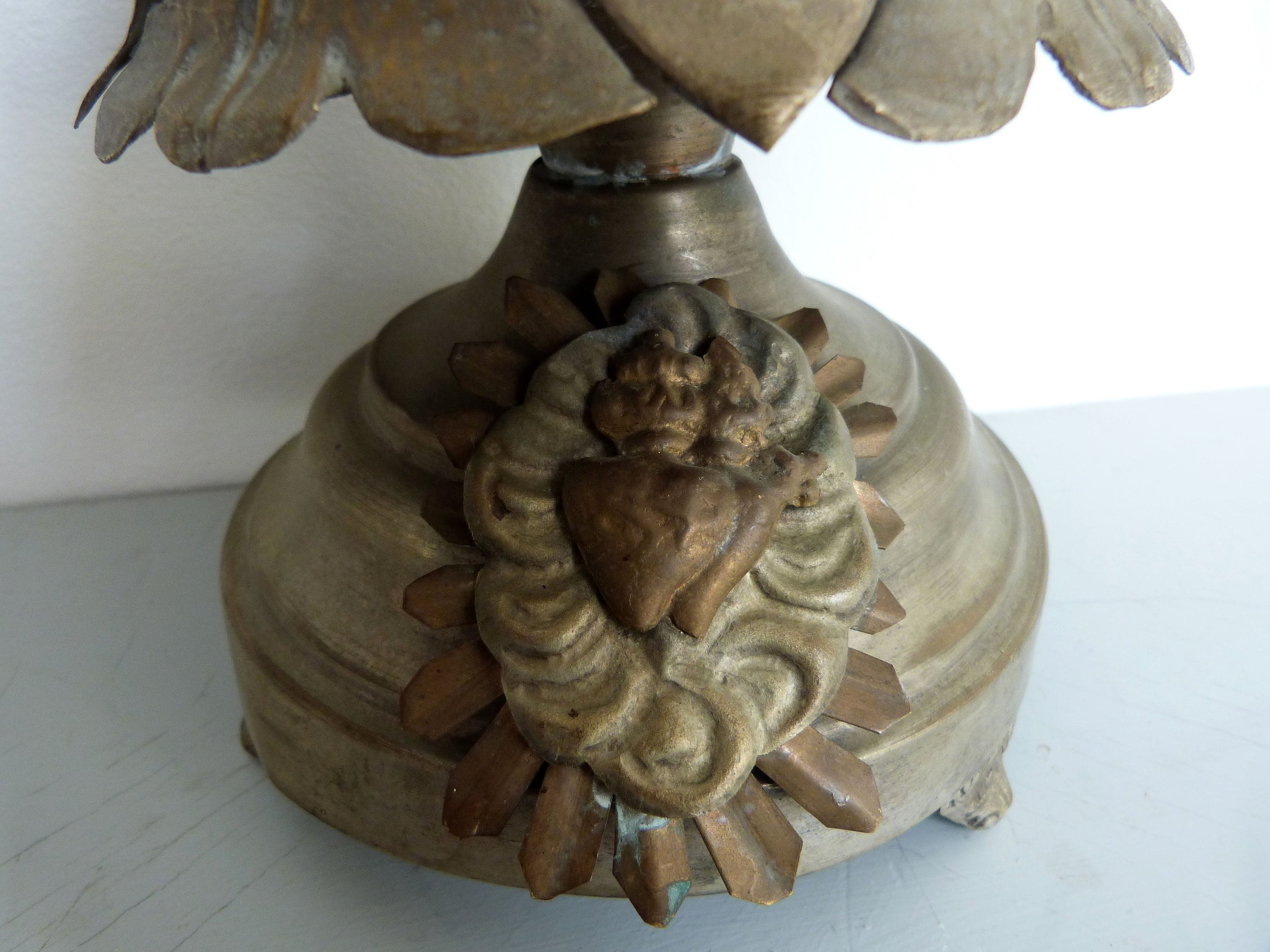 Antique Standing Altar Crucifix Cross W Jesus Christ Corpus Christi W ...