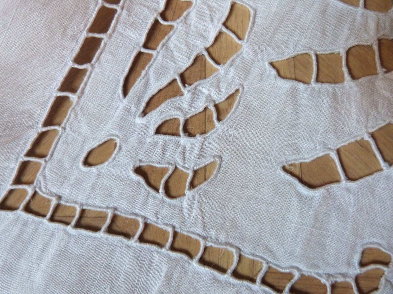 Antique French Handmade Richelieu Lace Shelf or Piano Runner | Etsy