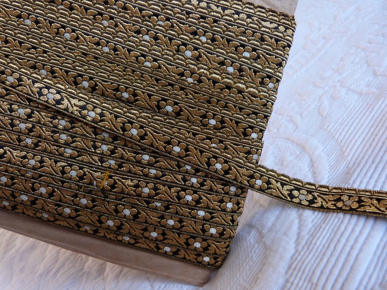 Antique French Gold Metallic Trimming W Silk Passementerie - Etsy