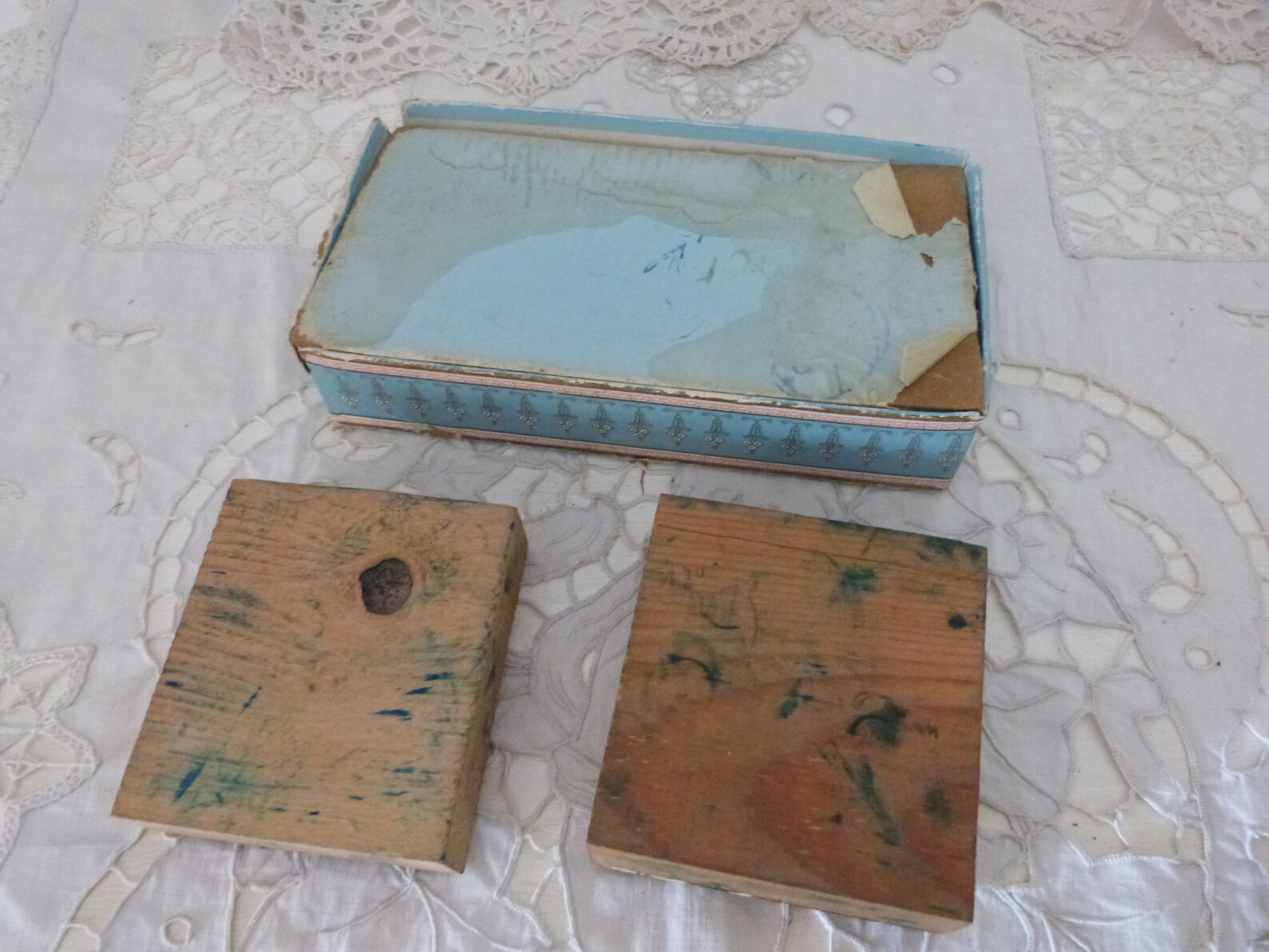 2 Large Antique French R J Monogram Stamps Wooden W Rubber Ink - Etsy