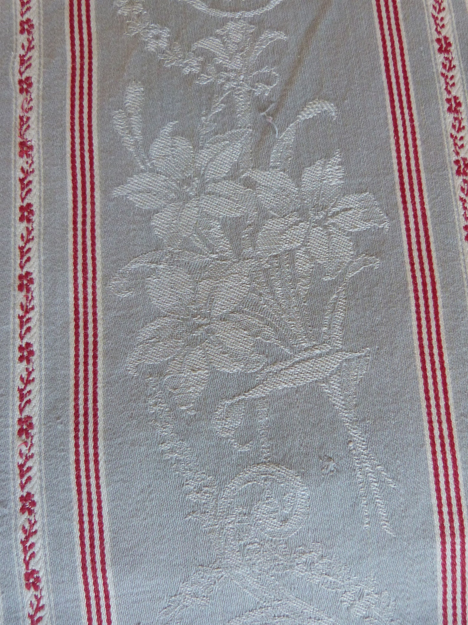 Vintage Linen Mattress Ticking 4.5 YARDS French Red Ticking - Etsy