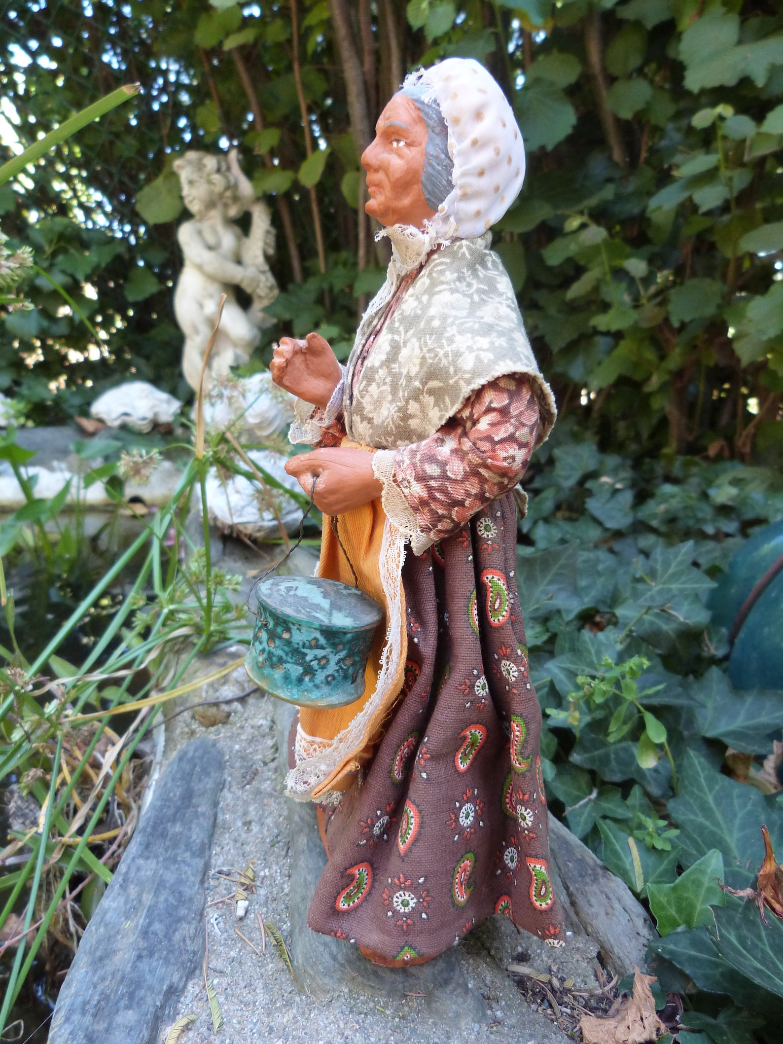 1900s French Provencial Vintage Santon Figurine Doll Christmas Nativity ...