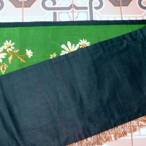 1900s Silk Altar Frontal Antependium Handpainted Flowers W IHS Long ...