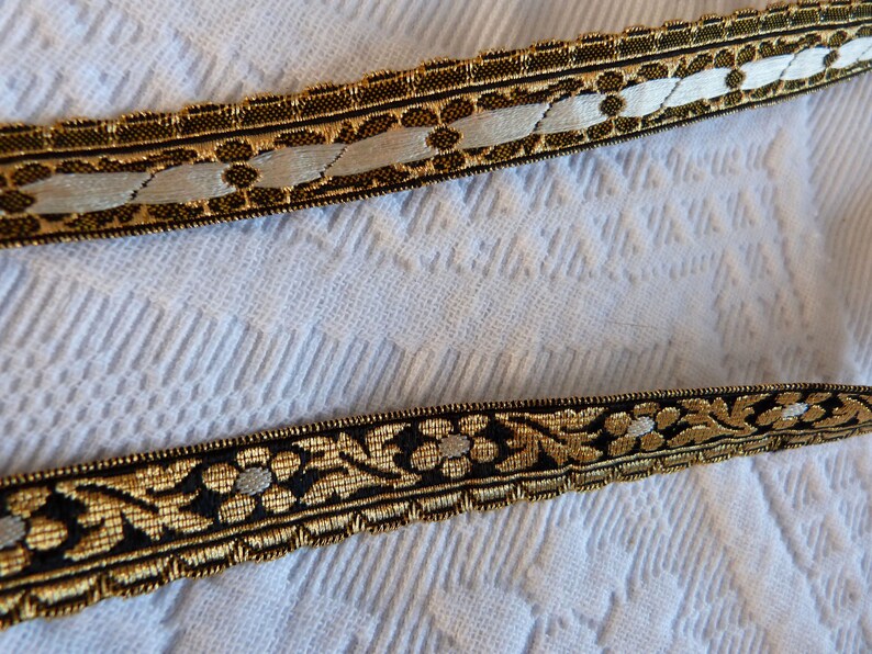Antique French Gold Metallic Trimming W Silk Passementerie - Etsy
