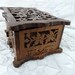 Antique French Wooden Filigree Box Hand Carved Box W Monograms JD ...