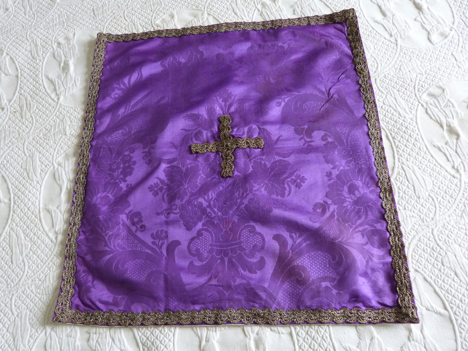 Antique French 1900s Blessed Sacrament Chalice Cover Ciborium - Etsy