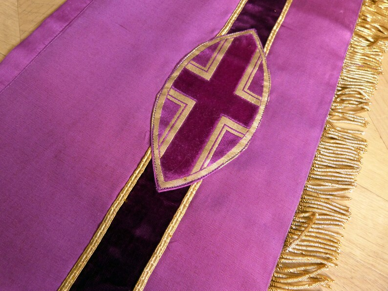 1800s Altar Frontal Antependium Cloth Antique French Religious Church ...