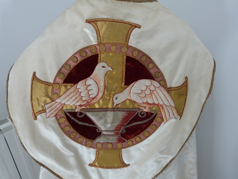 Antique Silk Clergy Vestment Dress Priest Cope Robe W - Etsy
