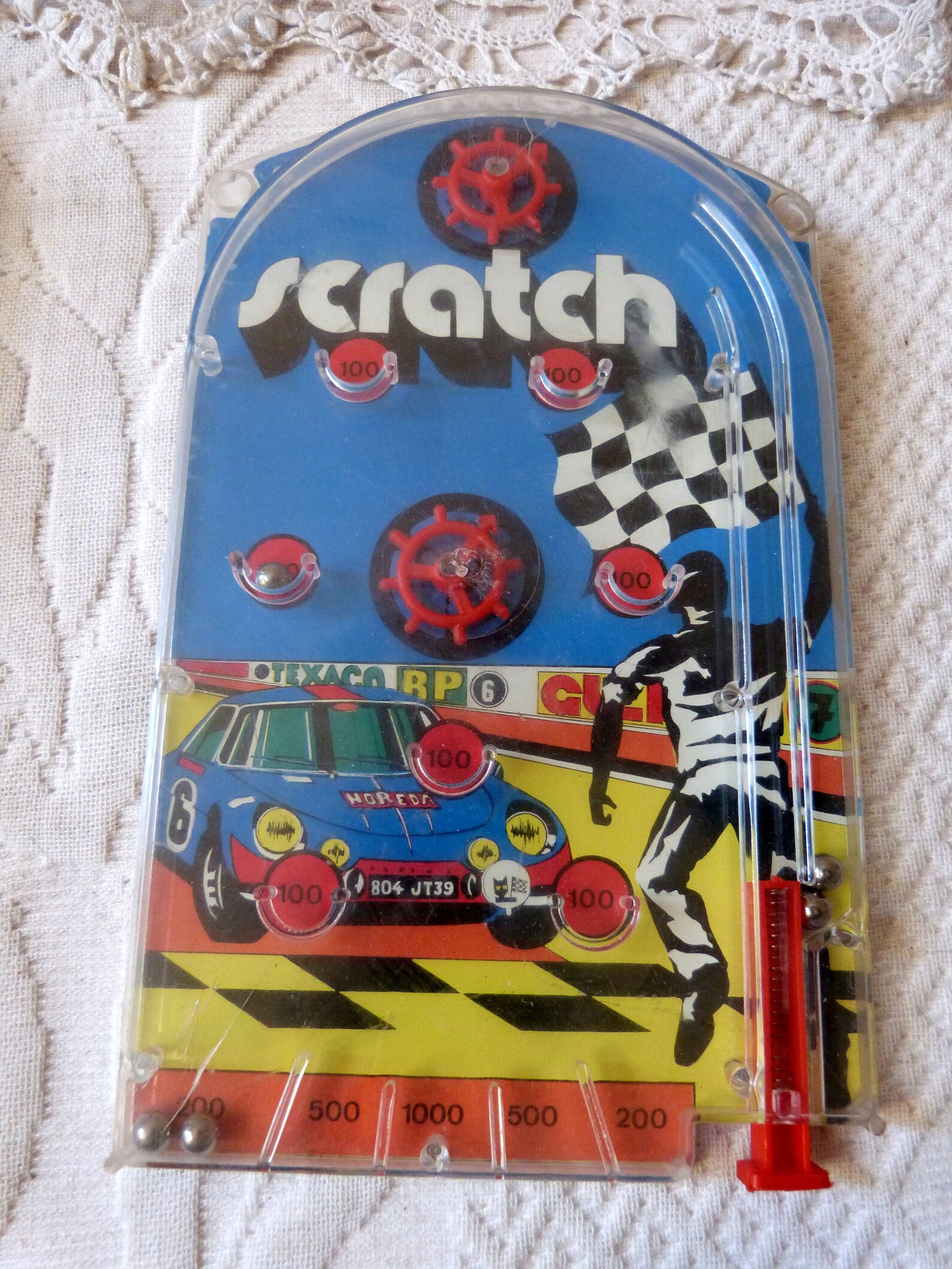 2 Vintage Flipper Games Table Top Pinball Game Poosh M up | Etsy