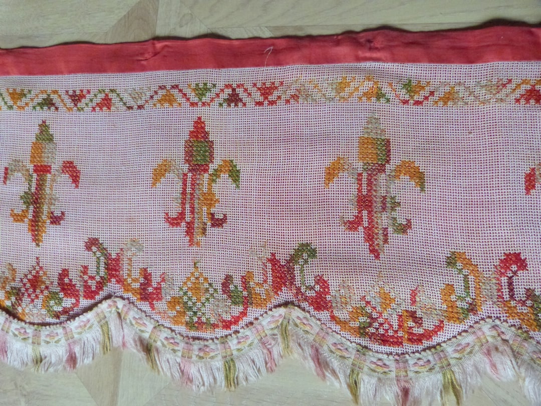 1900s Altar Frontal Antependium Cloth Frontal W Fleur De Lys Lis Flower ...