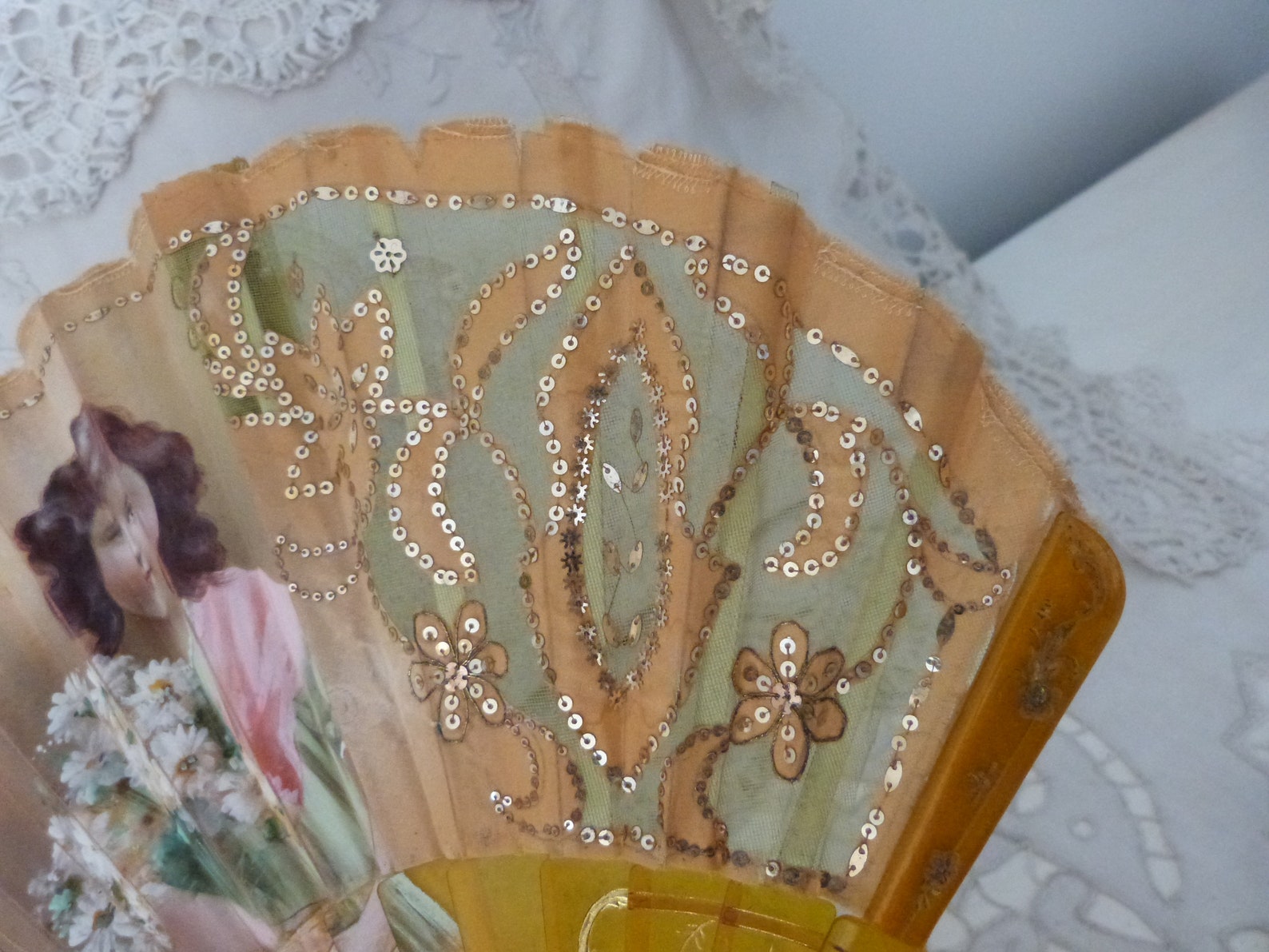 Antique Hand Painted Hand Fan in Box 1900s Folding Fan W Gold - Etsy