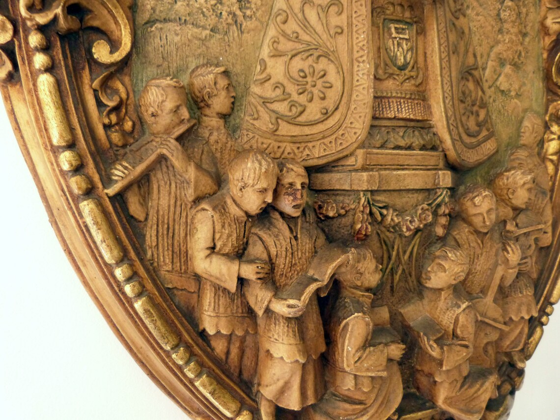 LARGE Antique French Religious Frame Black Madonna of - Etsy