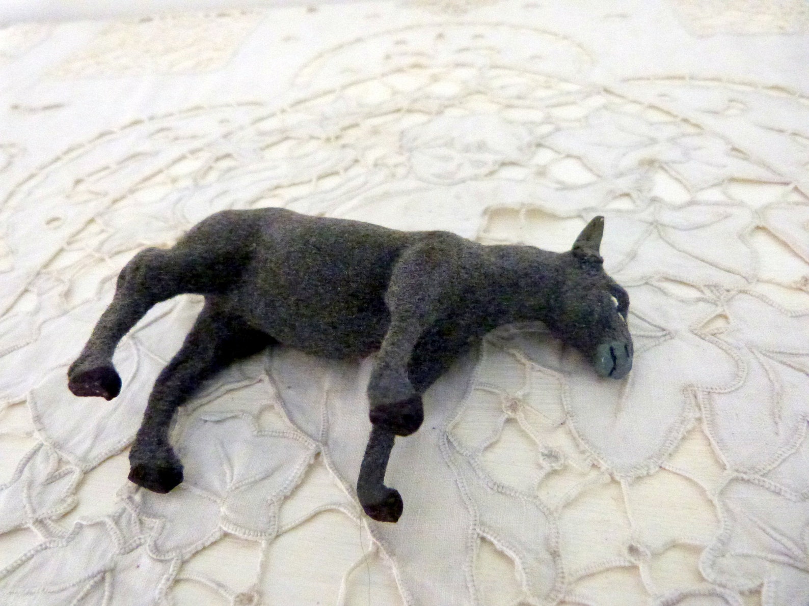 LARGE 1900s Flocked Donkey Animal Christmas Nativity Creche - Etsy