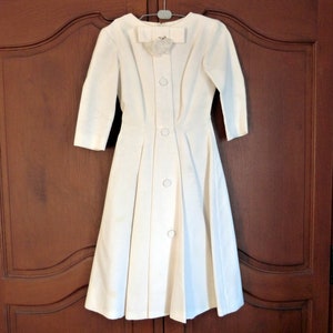 Vintage White Wedding Dress Bride Weddingdress Gown Robe, 1950s ...