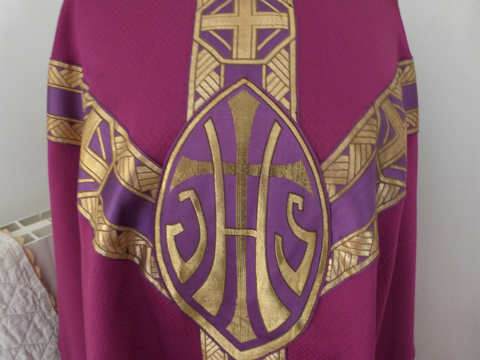 1900s Purple Clergy Vestment Dress Priest Cope Robe Chasuble W - Etsy