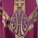 1900s Purple Clergy Vestment Dress Priest Cope Robe Chasuble W IHS ...