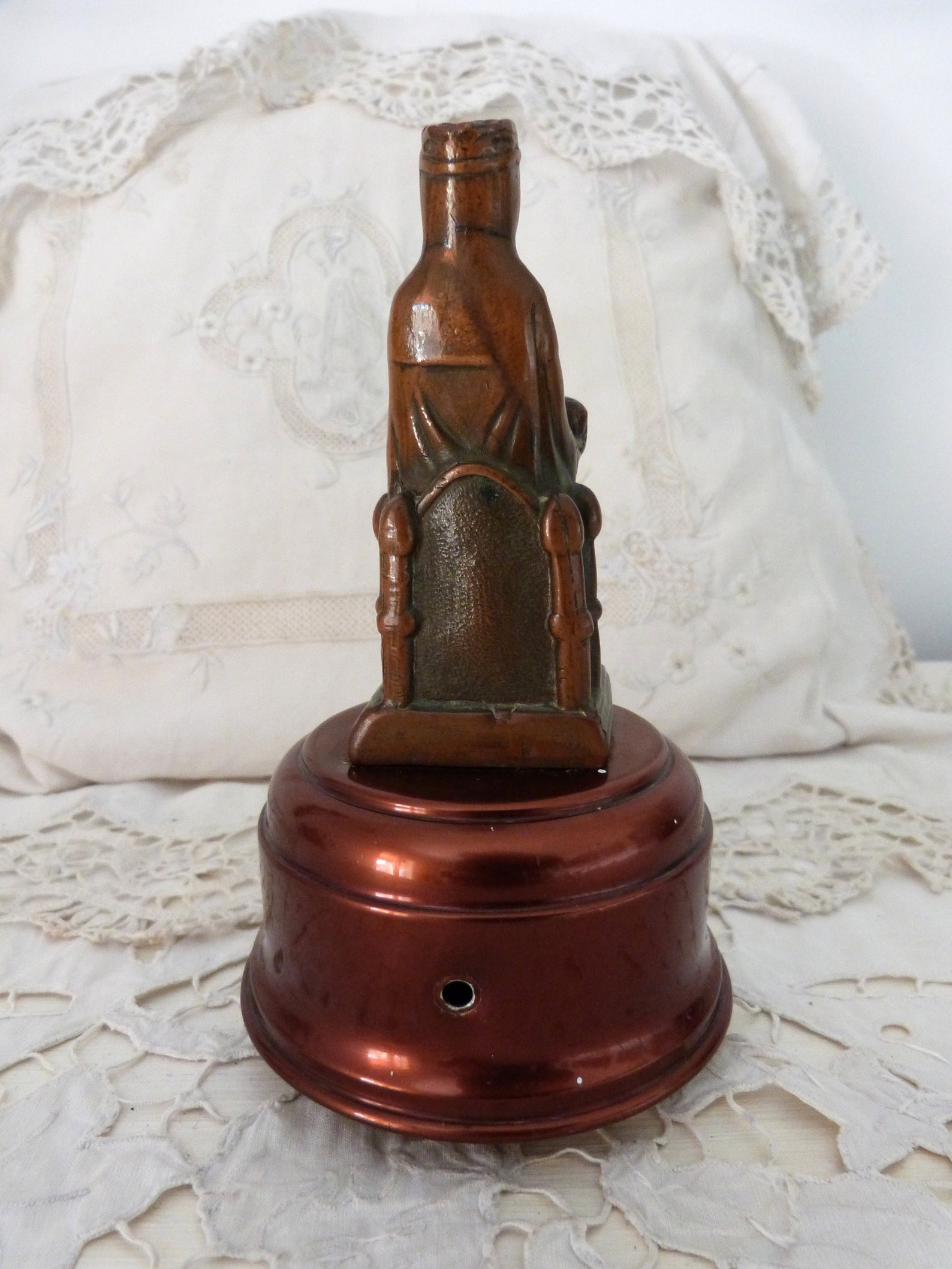 Vintage Religious Music Box W Statue Madonna of Montserrat - Etsy