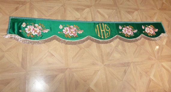 1900s Silk Altar Frontal Antependium Handpainted Roses W IHS - Etsy