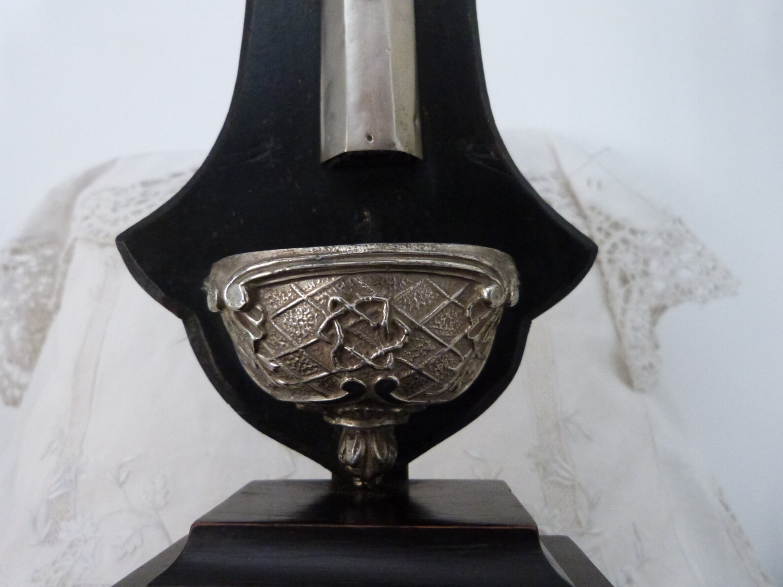 Antique 1800s Altar Standing Crucifix Cross LARGE Black Wooden - Etsy