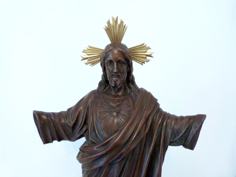 TALL Antique French Religious Statue Jesus Christ the Redeemer - Etsy
