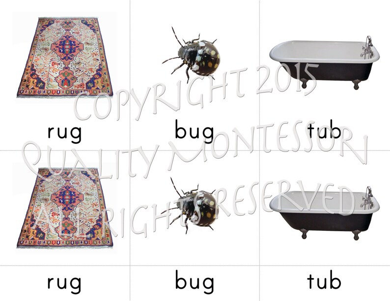 PDF Phonetic Word 3-part CVC Word Cards in Print, Cursive and D'nealian ...