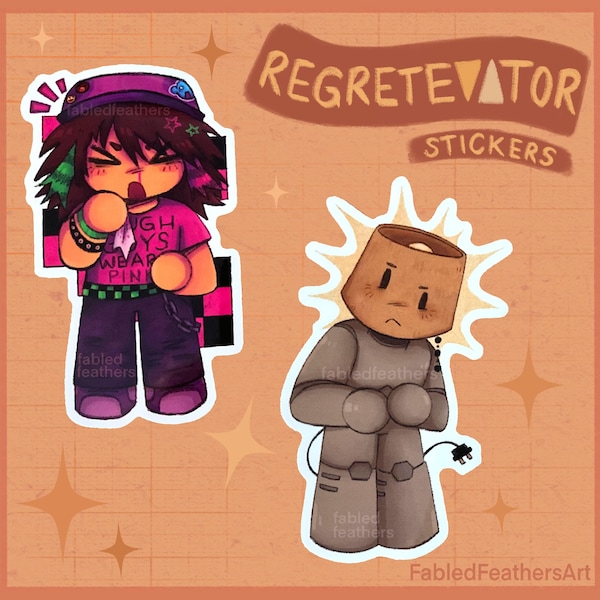 Regretevator Stickers - Etsy