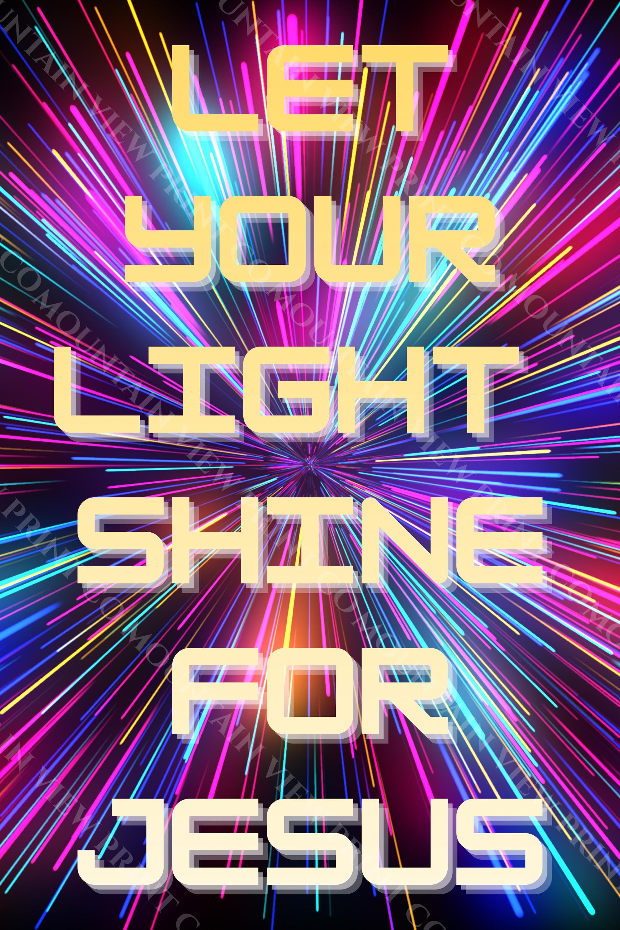 Christian VBS Poster Bundle | Shine Bright for Jesus, God's Love ...