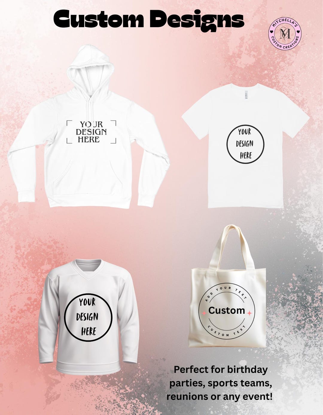 Custom T-shirt Designs - Etsy