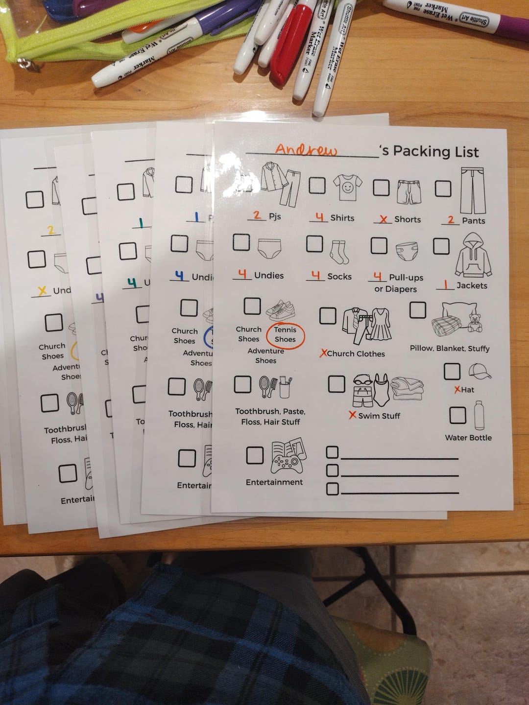 Visual Kid Packing List Printable Digital Download Blank Editable Canva ...