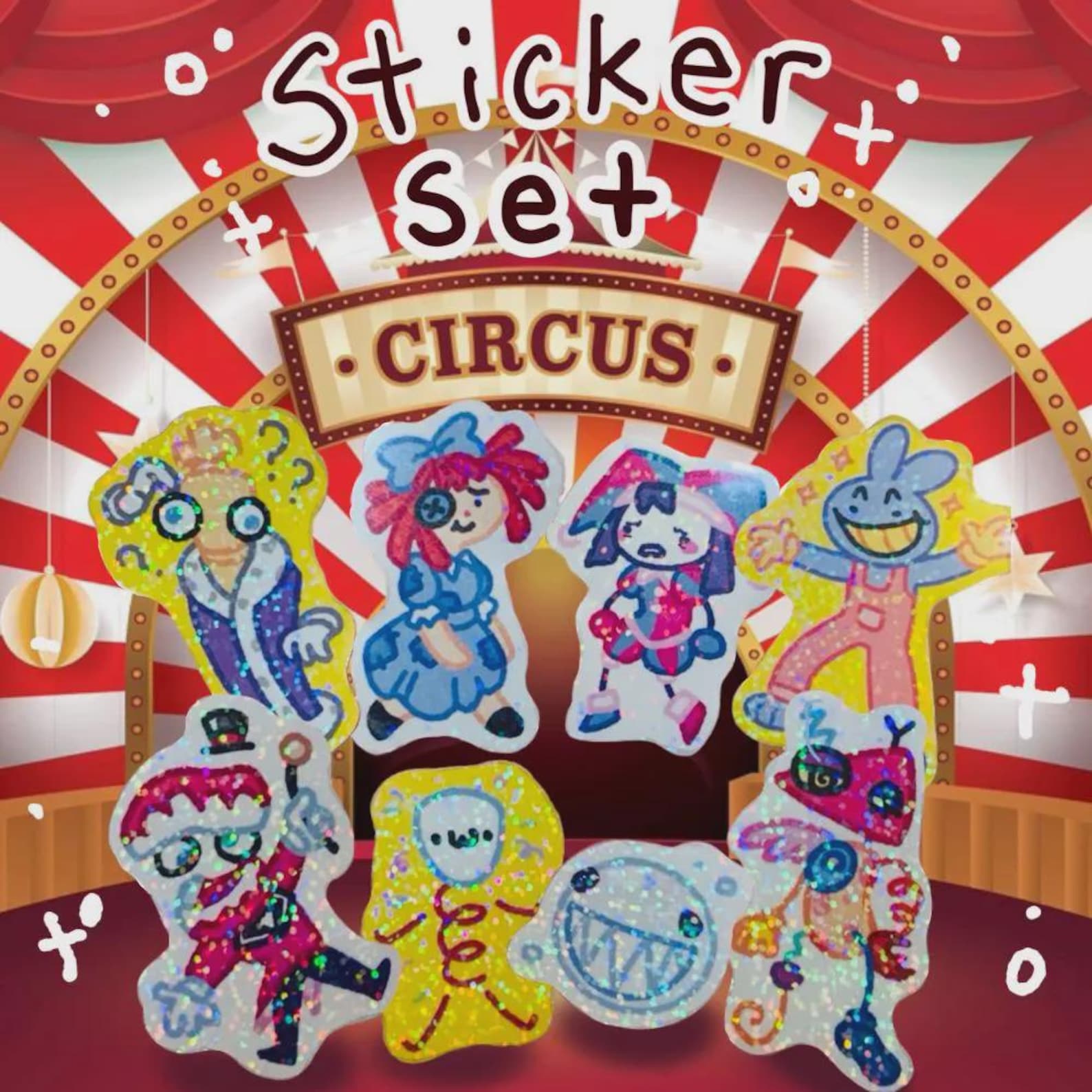 TADC the Amazing Digital Circus Inspired Sticker Set - Etsy